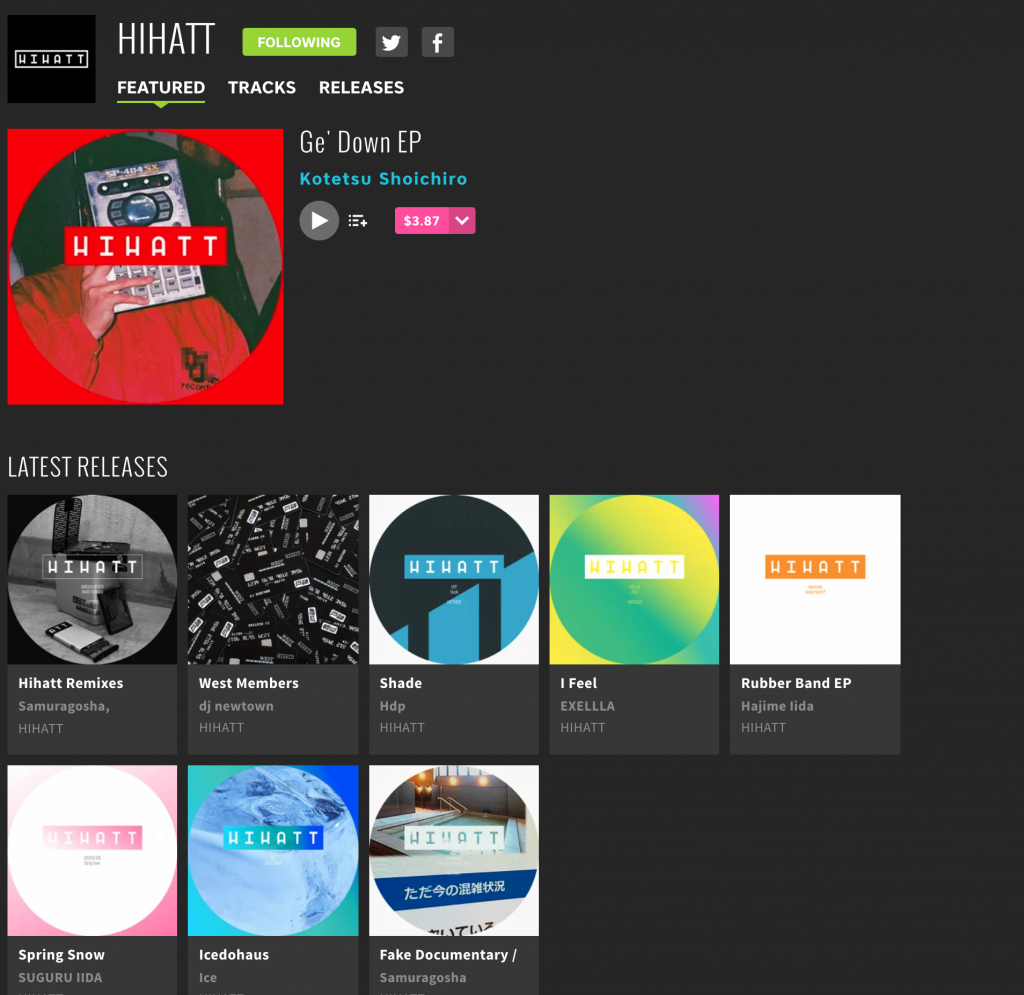 HIHATT LABEL ON BEATPORT – hihatt web